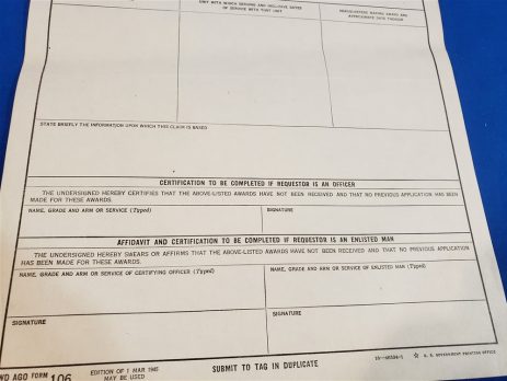 REQUEST FORM AWARD RIBBONS - Doughboy Military Collectables Springfield ...