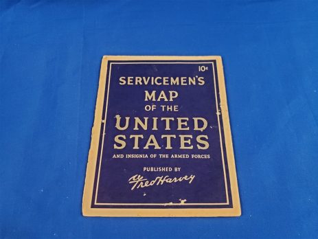 WWII HARVEY SERVICEMEN MAP - Doughboy Military Collectables Springfield ...