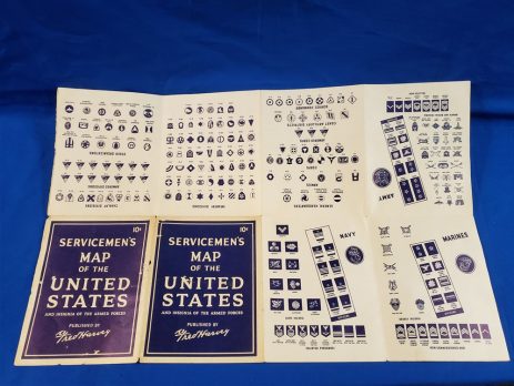 WWII HARVEY SERVICEMEN MAP - Doughboy Military Collectables Springfield ...