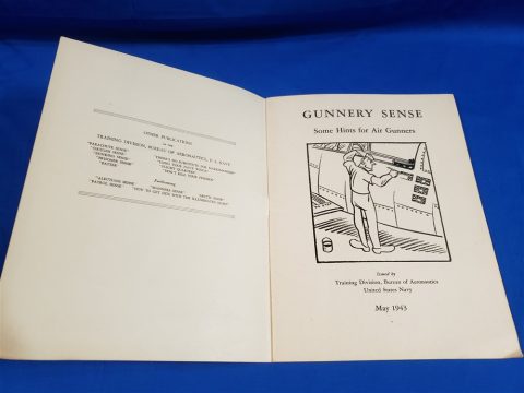 GUNNERY SENSE MANUAL 1943 - Doughboy Military Collectables Springfield ...
