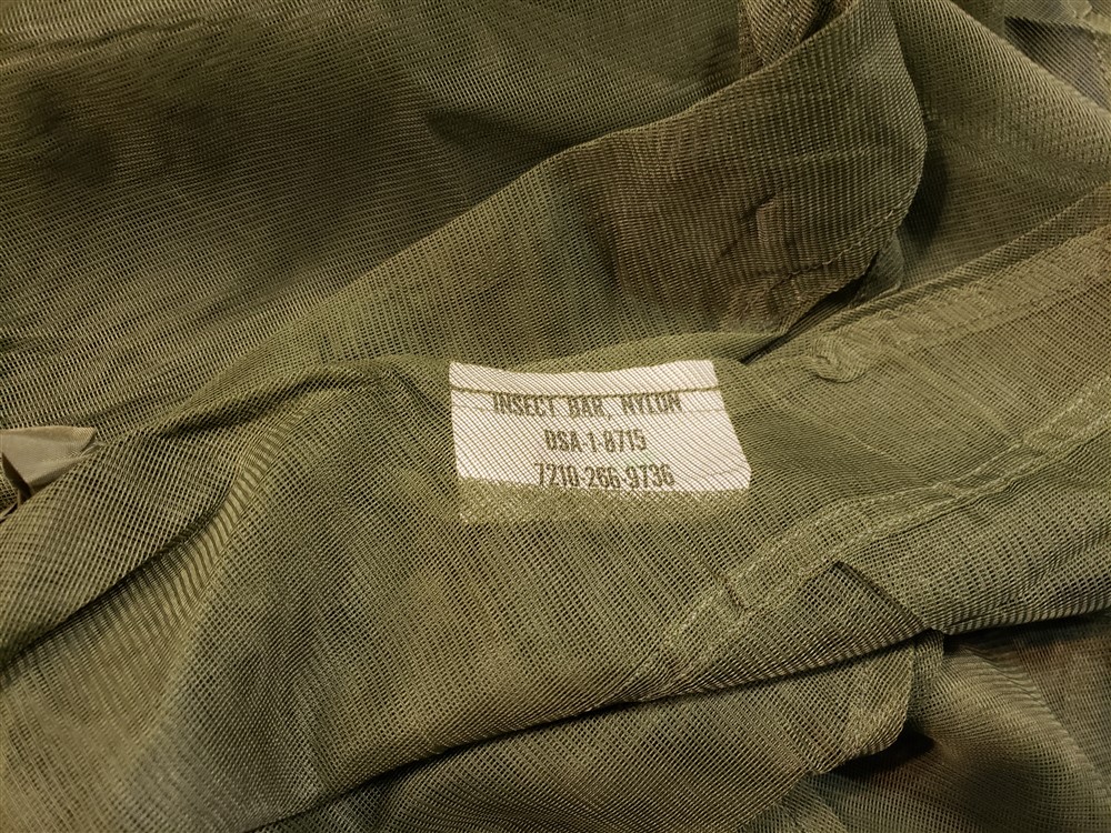 SHELTER HALF INSECT NET 1966 - Doughboy Military Collectables ...