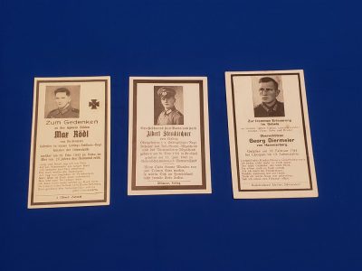 German Death Cards 3 - Doughboy Military Collectables Springfield Missouri