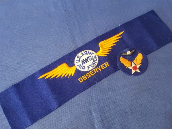 AWS armband WWII pin - Doughboy Military Collectables Springfield Missouri