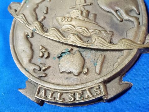 Plaque Brass USS Hanson - Doughboy Military Collectables Springfield ...