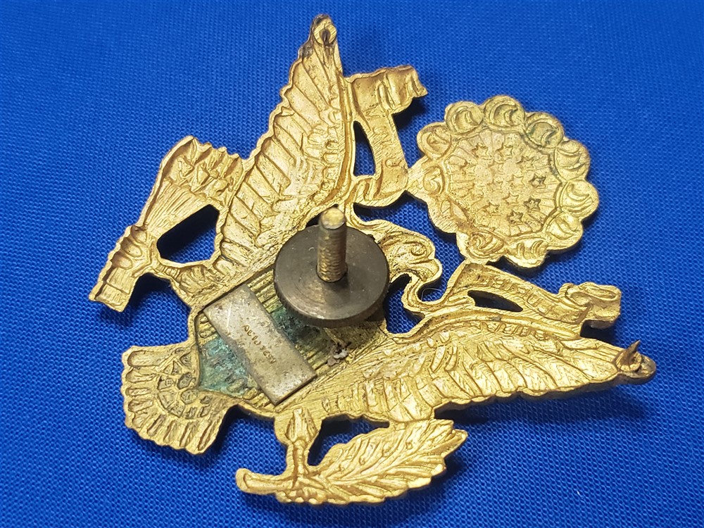 Visor eagle Army AT plate - Doughboy Military Collectables Springfield ...
