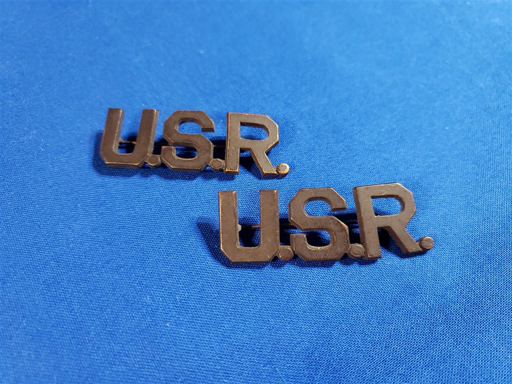 Insignia WWI USR pair - Doughboy Military Collectables Springfield Missouri