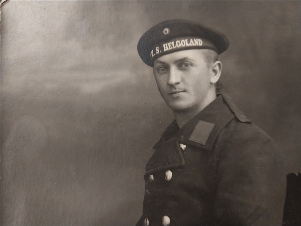 RPPC WWI sailor Helgo - Doughboy Military Collectables Springfield Missouri