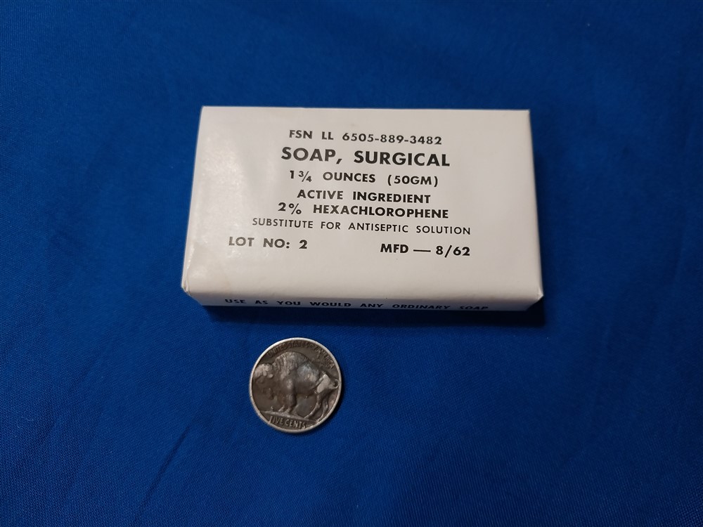 Surgical soap VN 1962 - Doughboy Military Collectables Springfield Missouri