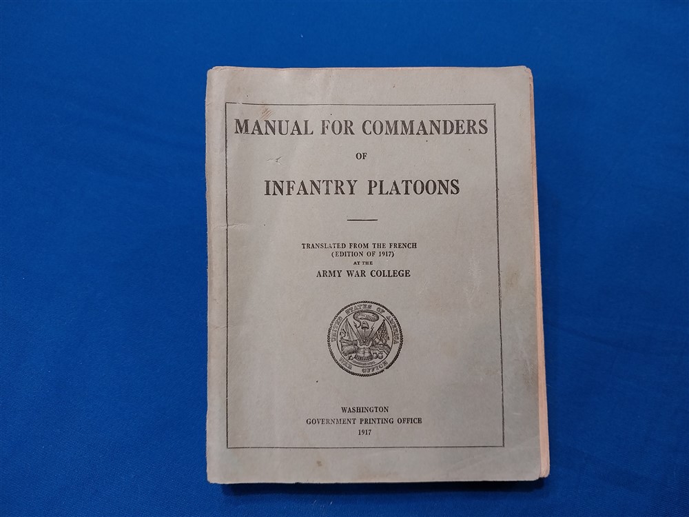 Commander manual INF 1917 - Doughboy Military Collectables Springfield ...