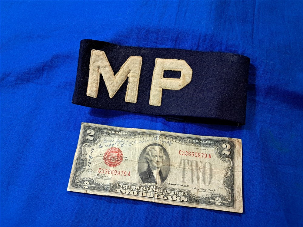 Armband MP WWII blue - Doughboy Military Collectables Springfield Missouri
