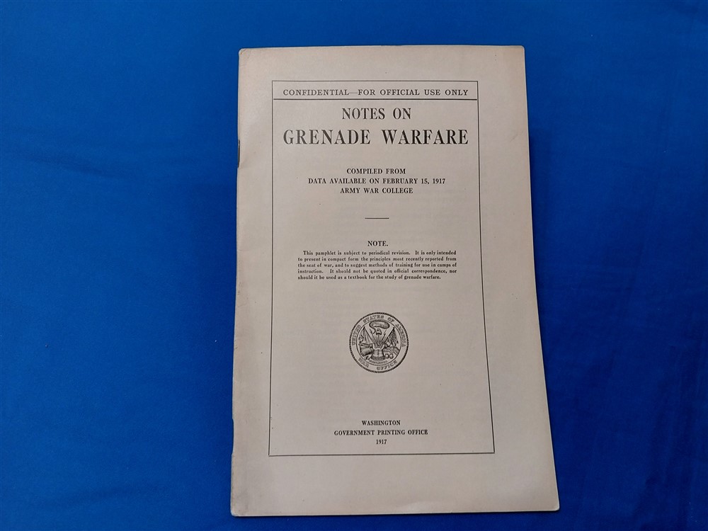 Grenade warfare notes 17 - Doughboy Military Collectables Springfield ...