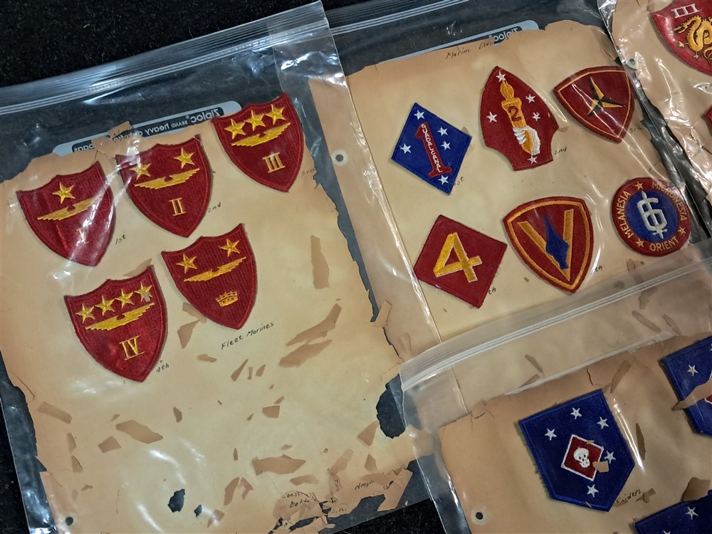 USMC WWII Patch group - Doughboy Military Collectables Springfield Missouri