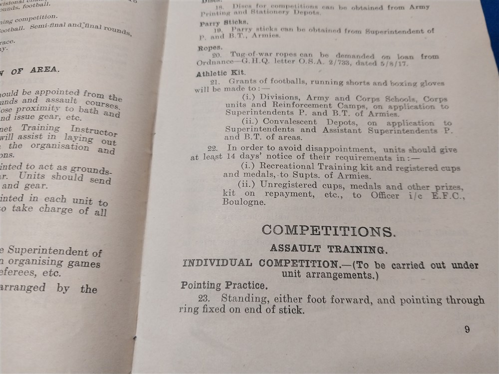 Recreation Training book 17 - Doughboy Military Collectables ...
