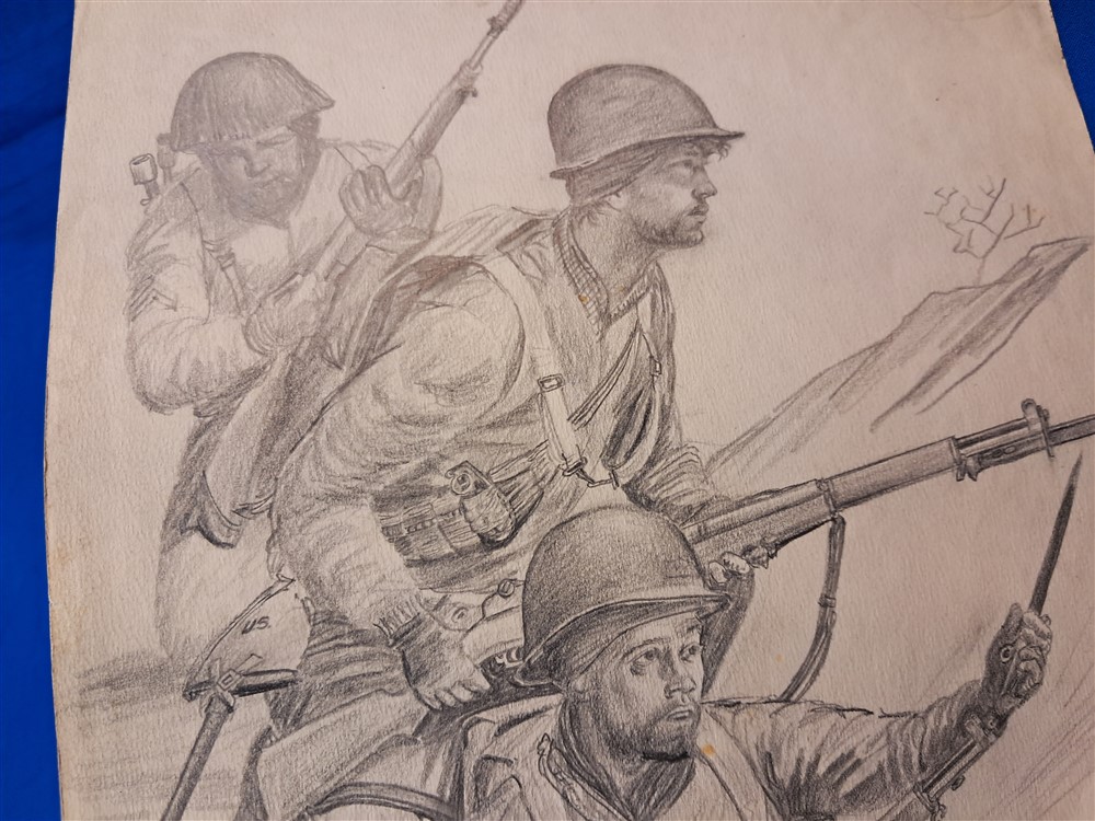 Brummett Echohawk War drawing - Doughboy Military Collectables ...