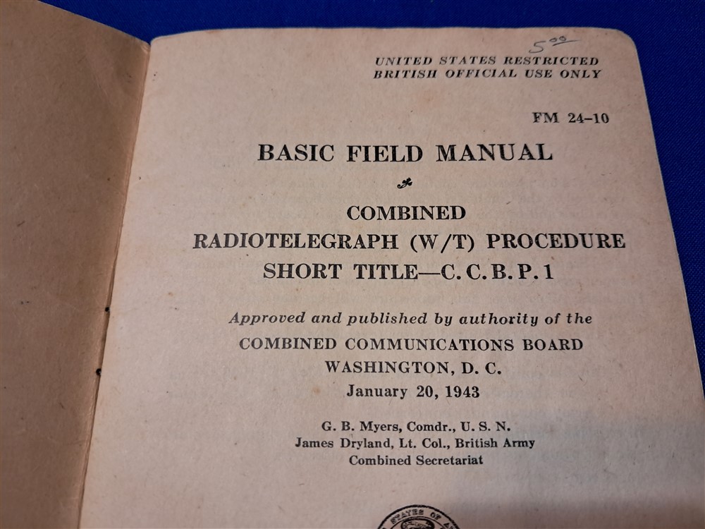 FM24-10 Radiotelegraphy 43 - Doughboy Military Collectables Springfield ...