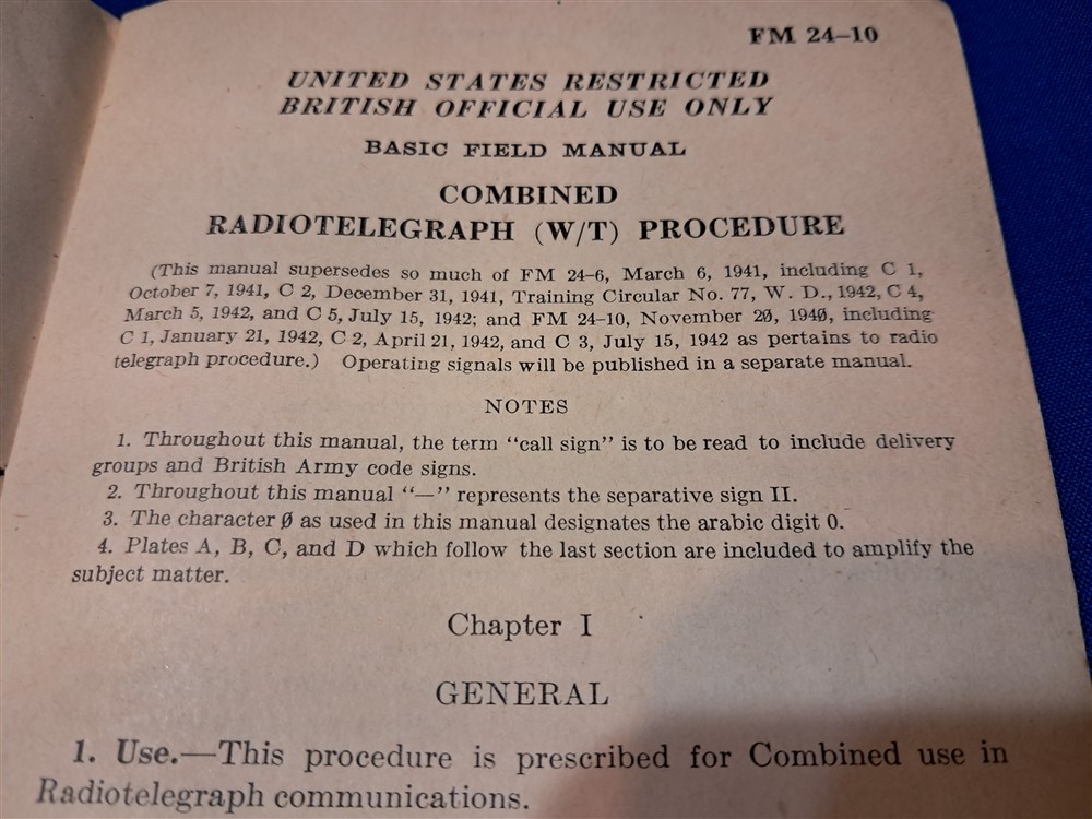 FM24-10 Radiotelegraphy 43 - Doughboy Military Collectables Springfield ...