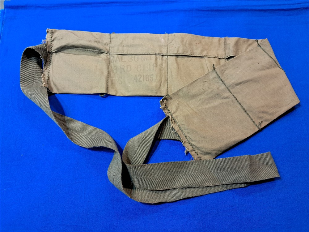Bandoleer M1 Garand ammo - Doughboy Military Collectables Springfield ...