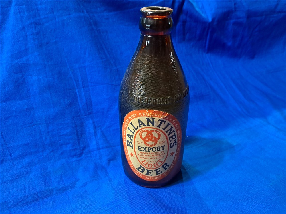 Ballantine WWII Beer bottle - Doughboy Military Collectables ...