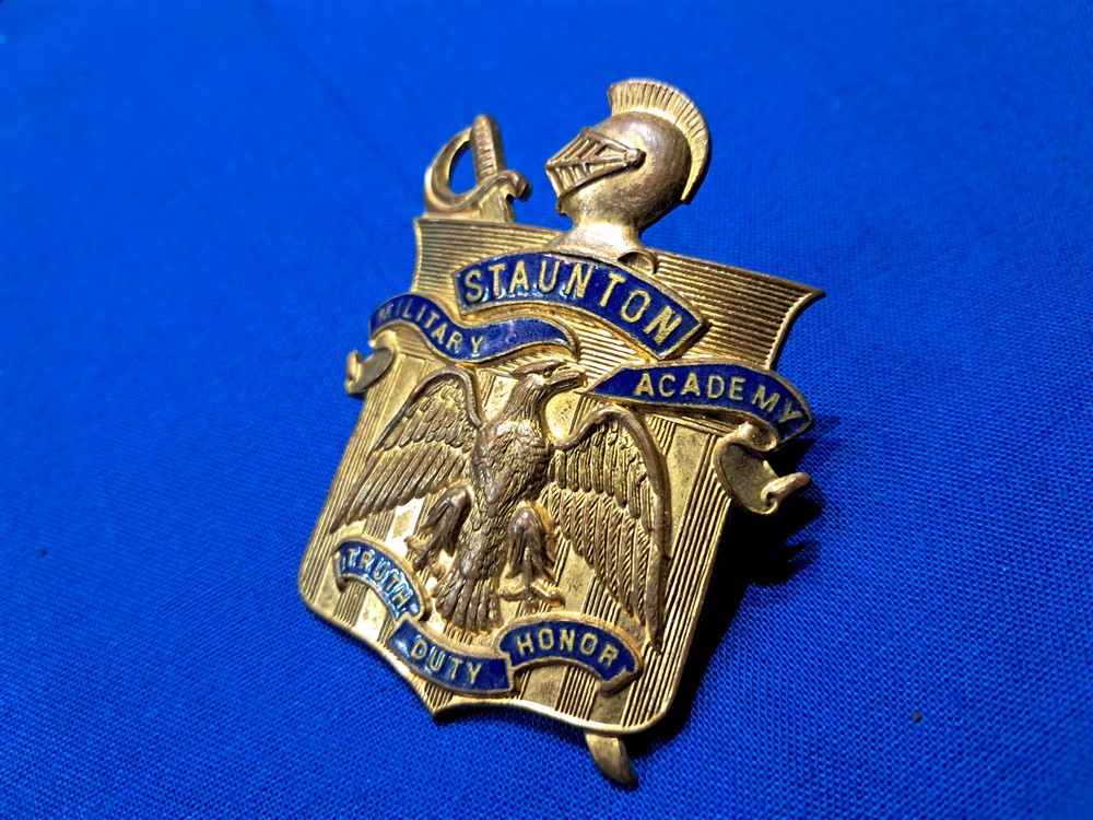 Staunton Academy cap badge - Doughboy Military Collectables Springfield ...