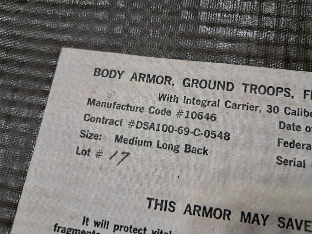 Body Armor Variable type - Doughboy Military Collectables Springfield ...