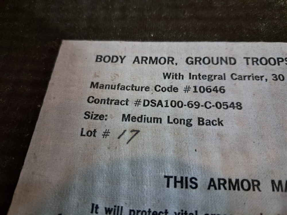 Body Armor Variable type - Doughboy Military Collectables Springfield ...