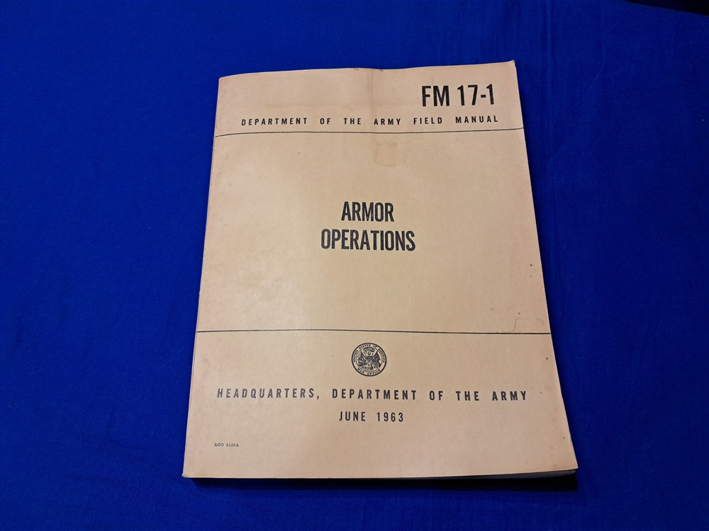 FM17-1 Armor OPs 63 - Doughboy Military Collectables Springfield Missouri